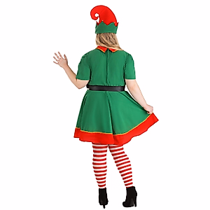 Fun Costumes Plus Size Holiday Elf for Women Adult Christmas Dress Outfit 2X