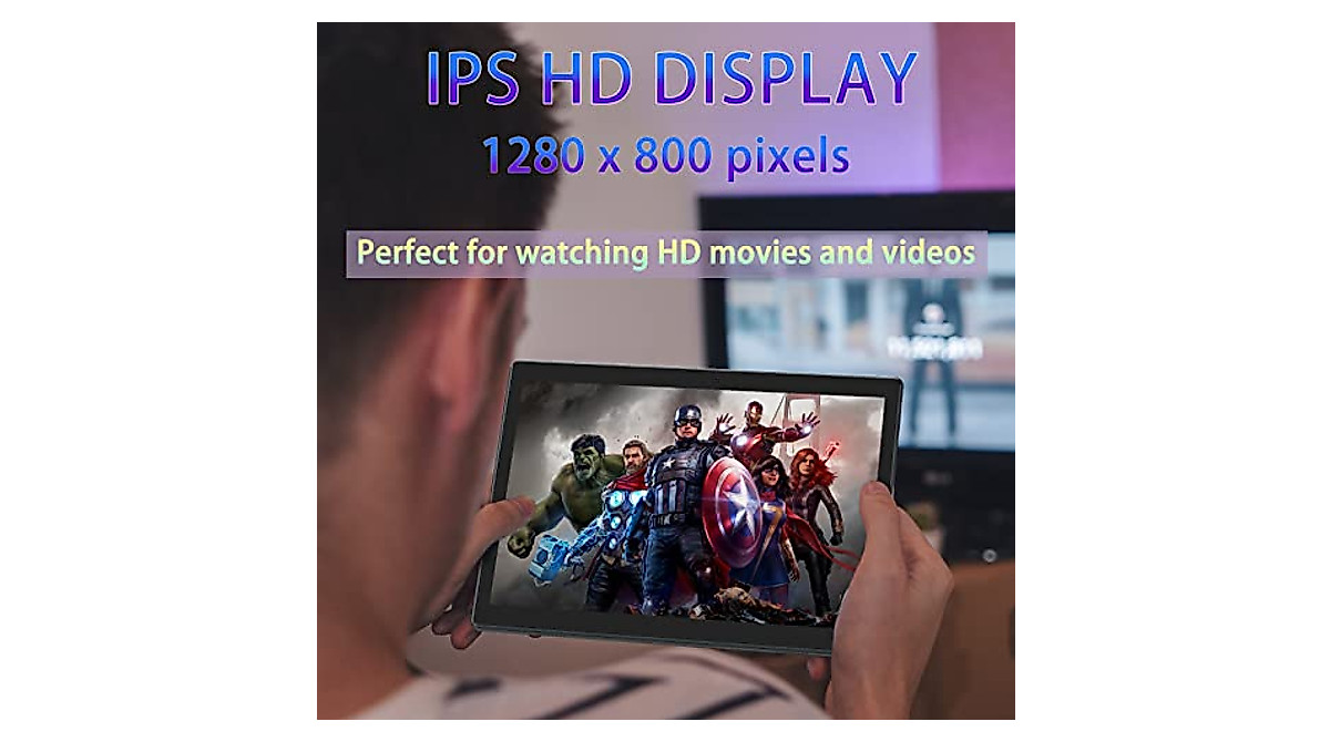 EEW Tablet 10 Inch - Android 10.0, HD Dual Cameras