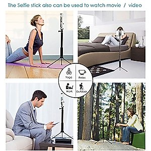 Bluetooth Selfie Stick with Tripod, Remote 59Inch MFW Extendable Monopod with Tripod Stand for iPhone 12/12PRO /11/11PRO/X/XS max/XR/XS/8/7/6/Plus,Tablet,Samsung S7/S8/S9,Android,GoPro Cameras
