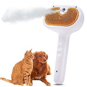 Cat Steam Brush 2024 New Rechargeable Self-Cleaning Pet Grooming Tool for Indoor Cats Long and Short Hair Cats and Dogs Steamy Hair Comb Steamy Massage Shedding Relief