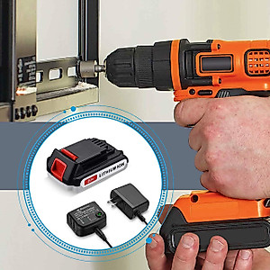 Powerextra 2 Pack LBXR20 Battery 3.0Ah Replace for Black and Decker 20V MAX + 20V Charger for Black Decker 20V MAX 20V