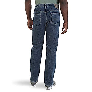Wrangler Authentics Men's Comfort Flex Waist Relaxed Fit Jean Dark Stonewash 38W x 29L