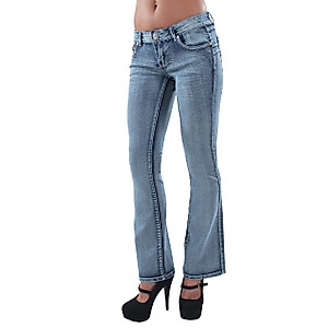 Colombian Design, Butt Lift, Levanta Cola, Boot Leg Jeans Plus/Junior Size