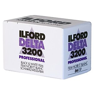 Ilford 1887710 DELTA 3200 Professional, Black and White Print Film, 135 (35 mm), ISO 3200, 36 Exposures