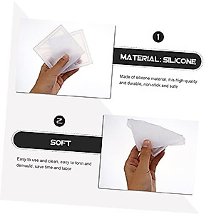 LIGHTAOTAO Ocean Jewelry 2pcs Coaster Mold Square Tray Stencils for Crafts De para Gelatinas Silicone Coasters Wave Coaster Silicone Resin Molds Birthday Present Resin Cup Pad Making Tools