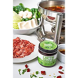 Lahtt Sauce Premium All Purpose Chili Oil, Vegan (Made with Shiitake Mushrooms), Medium Heat, Natural Non GMO Ingredients, Gluten-Free, No MSG, No Preservatives (1 Jar)