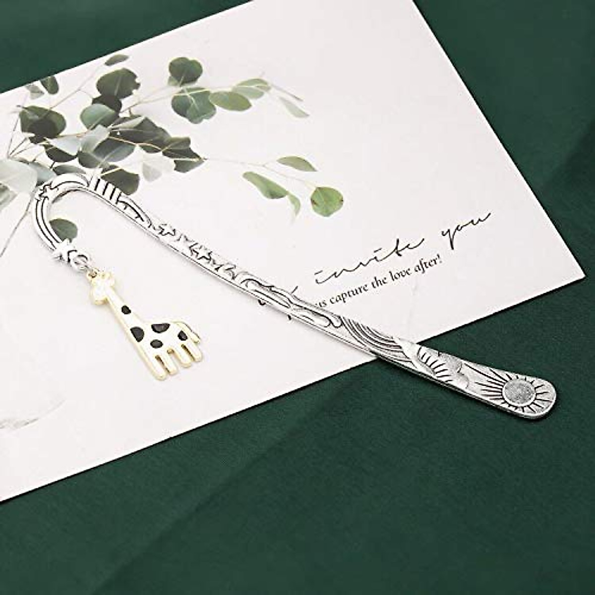 BUANA Animal Giraffe Bookmark Giraffe Page Marker for Reading Lovers Animal Lovers Writers Students Book Club Gifts Graduation Gifts (Animal Giraffe Bookmark)