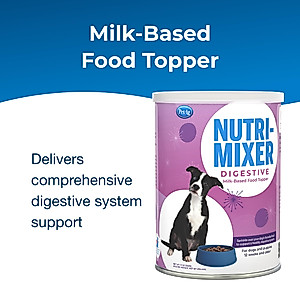 Pet-Ag Nutri-Mixer Digestive - 12 oz - Milk-Based Food Topper for Dogs & Puppies 12 Weeks and Older - Easy to Digest