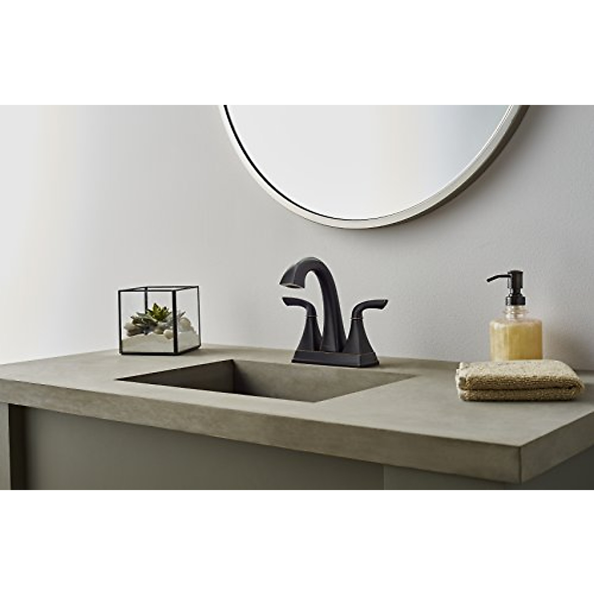 Pfister LG48-BS0Y Bronson 2-Handle Centerset Bathroom Faucet, 4", Tuscan Bronze