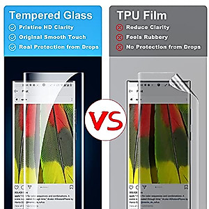 Ni-SHEN 3 Pack【Auto Alignment】 S21 Ultra Glass Screen Protector 3D Curved Tempered Glass Shield Support Fingerprint Unlocking, Scratch & Impact Protection, Full HD Clear & Smooth Touch (transparent)