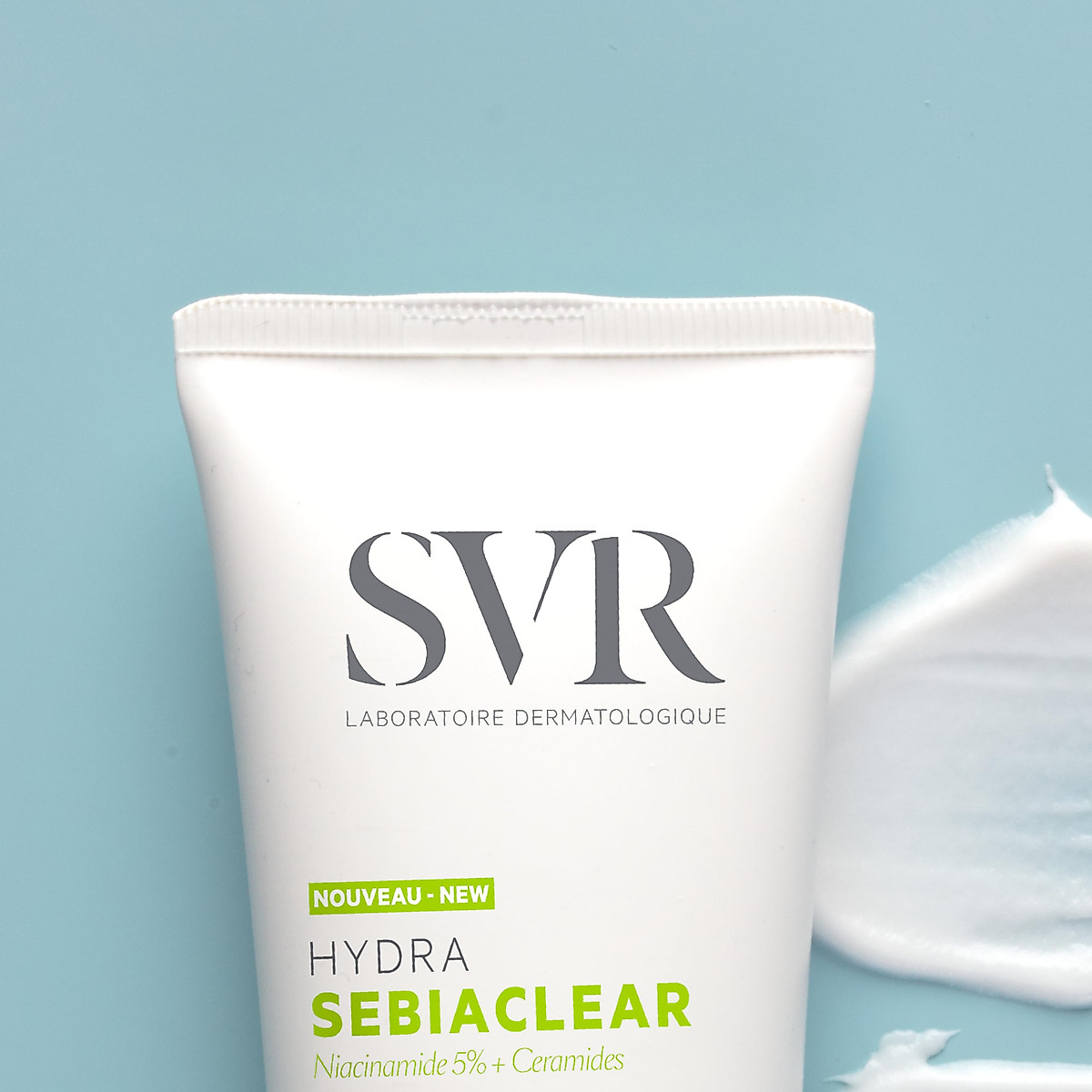 SVR Sebiaclear Moisturizing Face Cream with Niacinamide, Hyaluronic Acid and Ceramides, Soothing Moisturizer for 48h of Hydration, Reduces the appearance of marks. For Oily Sensitive Skin, 1.4 oz.