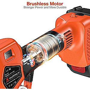 OUPINLH Electric Pruning Shears with 2PCS 21V Lithium Battery 2000mAh,1.2Inch(30mm) Cutting Diameter Cordless Battery Powered Pruner with LCD Display for Garden Branch,6-8 Working Hours