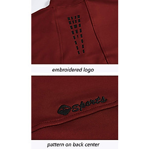 YSENTO Men's Tracksuits Sweat Track Suits Set 2 Piece Jogging Suits Warm Up Sweatsuits Outfits Red L