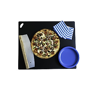 Please review description before purchase. Set of 2 Cutting board mat (Black-White, X-Large 22.5w"x20"hx.040"thick)