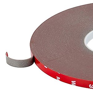 108 Ft Double Sided Tape,3m Mounting Adhesive Tape Heavy Duty, Foam Tape, LED Strip Lights, Home Decor, Office Decor (0.39In, Black)