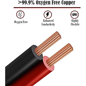 GS Power 16 AWG (American Wire Gauge) OFC Pure Copper Automotive Primary Wire 6 Roll Color Combo (50 Feet Roll, 300 FT Total) for 12V Car Audio Video Trailer Harness Wiring (Also in 14 & 18 GA Combo)
