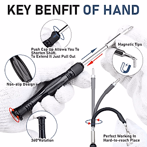 Computer Repair Tool Kit, Novoard Precision Screwdriver Set with Small Screwdriver, Magnetic Laptop Screwdriver Kit, Repair Tool Kit for Computer, PC, Laptop, Phone, iPhone, Macbook, PS4, Electronics…