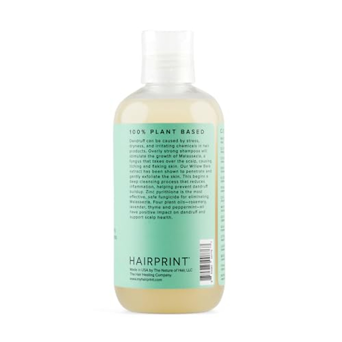 Hairprint Calm Anti-Dandruff Shampoo | Mildest Formula for Scalp Health | Contains White Willow Bark & Plant Oils | Addresses Malassezia & Reduces Dandruff | Dye-Free and Non-Toxic Formula (8 Fl Oz)