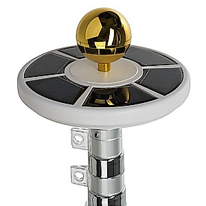 25Ft / 20Ft Telescopic 16 Gauge Aluminum Flag Pole with Solar Lights (25 Ft)