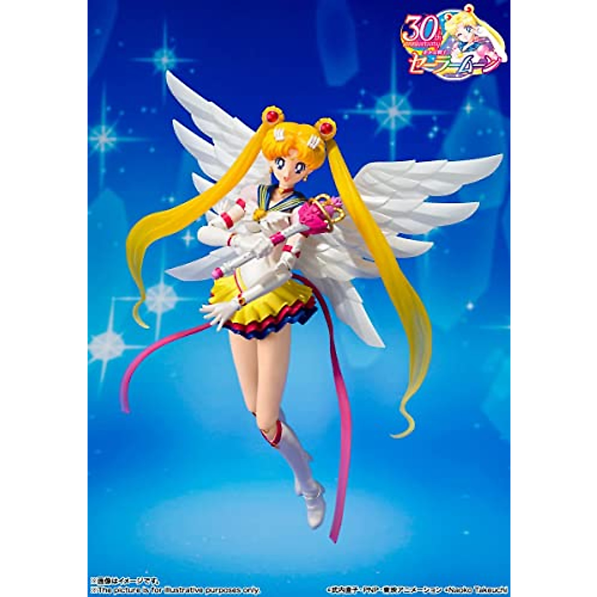 TAMASHII NATIONS - Pretty Guardian Sailor Moon Sailor Stars - Eternal Sailor Moon, Bandai Spirits S.H.Figuarts Action Figure
