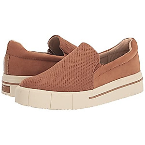 Dr. Scholl's Shoes Women's Happiness Lo Sneaker, Brown Fabric, 7.5