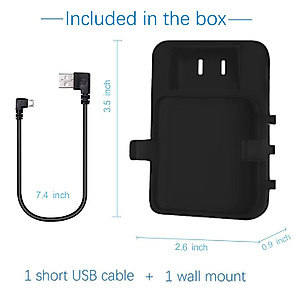 Outlet Wall Mount for Blink Sync Module 2, Mount Bracket Holder for Bink Ourdoor Indoor Camera Security with No Messy Easy to Move (Black)