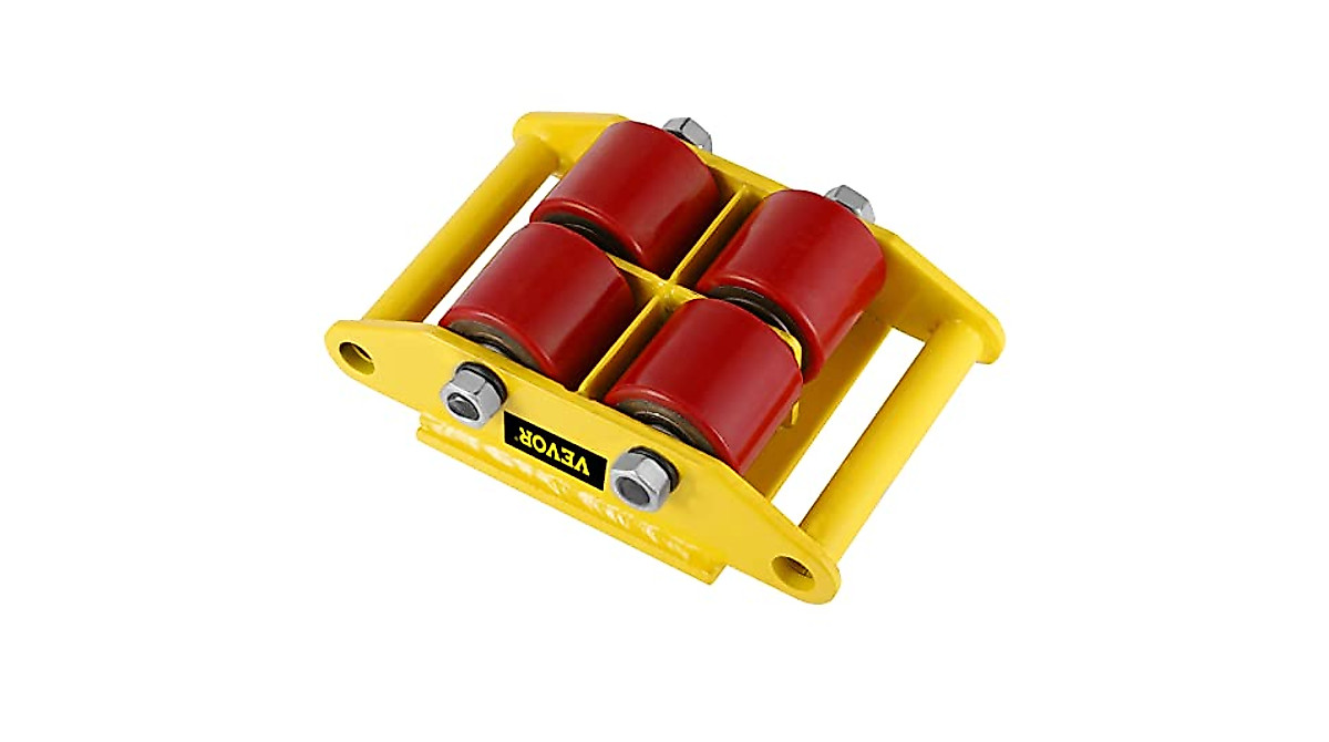 Heavy Duty Machinery Mover - 13,200 lbs Capacity with 360° Rotation