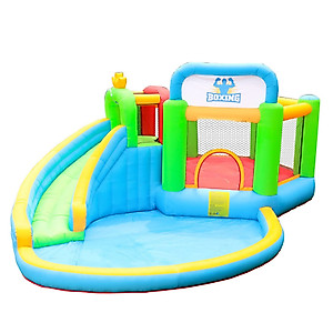 Children's Inflatable Castle Water Slide is Suitable for Indoornd Outdoor Garden Playgrounds