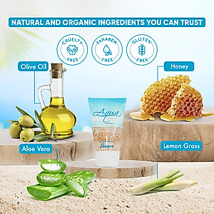 Aqua Organics Shampoo, Travel Size Hotel Amenities, 1 oz (Case of 20)