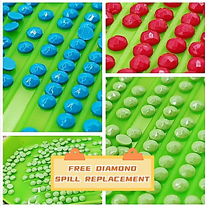 LANDFAIR Diamond Painting Kits - 15x20 inch Round Full Drill Flower Shop de Paris Diamond Art Kits for Adults