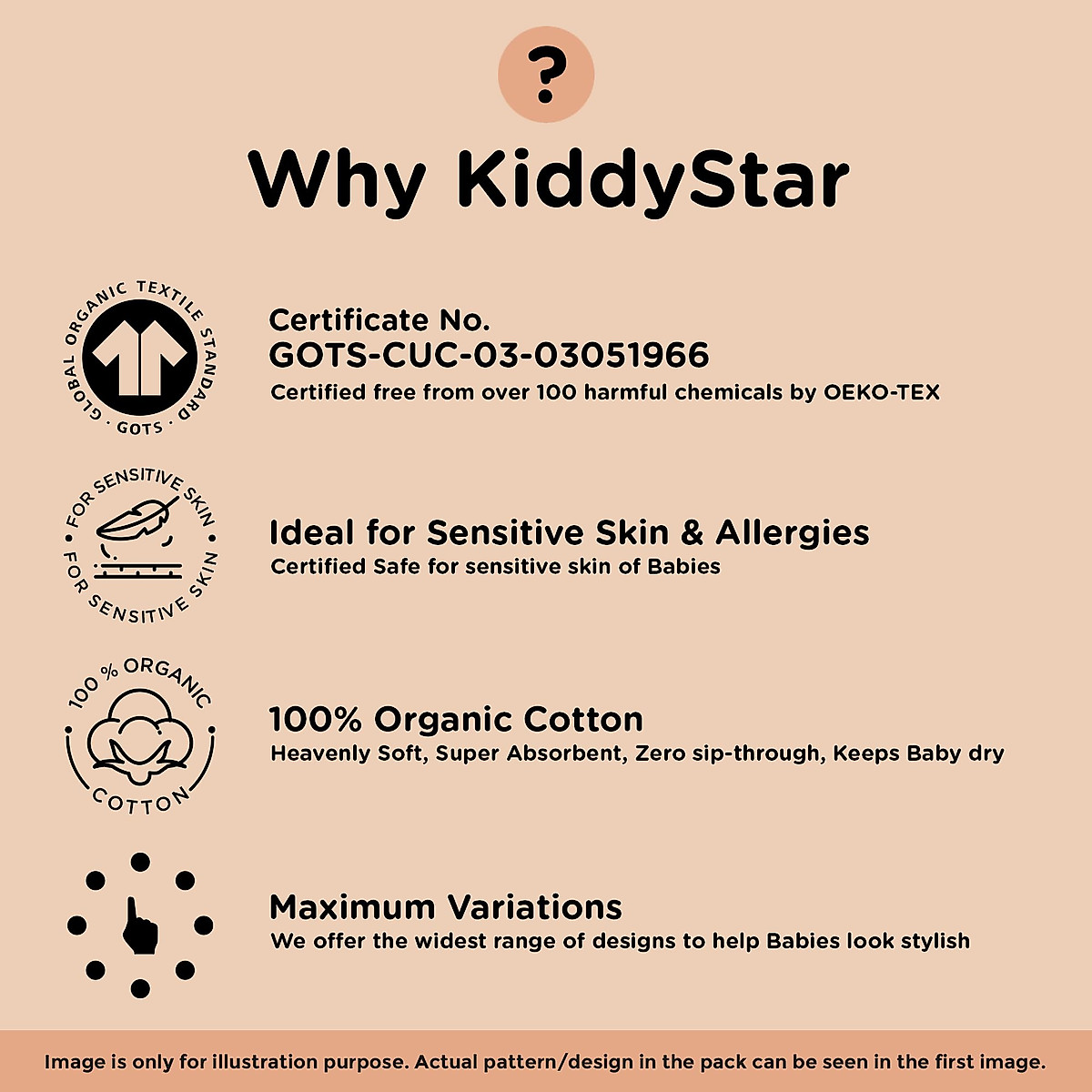 KiddyStar 5-Pack 21”x10” Burp Cloths for Boys & Girls - Absorbent Organic Cotton Burp Cloth for Burping, Spit-up, Drooling, Baby Wipe