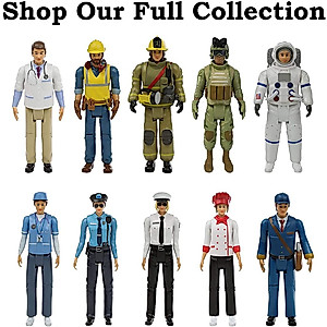Beverly Hills Doll Collection Soldier Dollhouse Play Figure - Soldier Action Figure for Doll House, Community Helpers Little People Figures Pretend Play for Kids and Toddlers