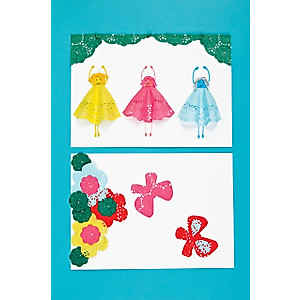 Baker Ross EV191 Colored Paper Doilies - Pack of 120, ⁠Creative Art Supplies for Children, Paper Crafts, Card Making, and Decorations, Multicolor