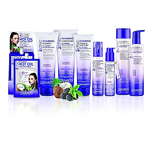 GIOVANNI 2chic Ultra Shine Leave-In Conditioning & Styling Elixir - Hair Serum for All Hair Types, Tsubaki Seed Oil & White Tea, Detangles, Smooths & Conditions, Tames Frizz - 4 oz