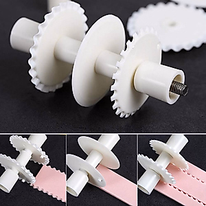 WUSIO DIY Wheel Roller Pary Mold Dough Roller Ribbon Lace Cutters Fondant Derating Mold Border Cutting Cake Tool