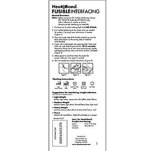 Heat'n Bond 102974 Medium Weight Iron-On Fusible Interfacing