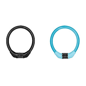 2Pcs Mountain Bike Lock Portable Motorcycle Password Lock Fixed Bicycle Ring Lock Standard Lock