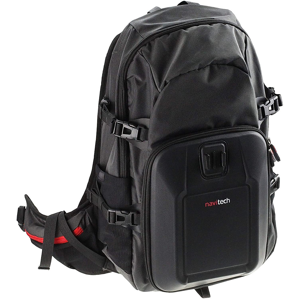 Navitech Action Camera Backpack & 50-in-1 Accessory Combo Kit with Integrated Chest Strap - Compatible with AKASO EK7000 Pro Action Camera