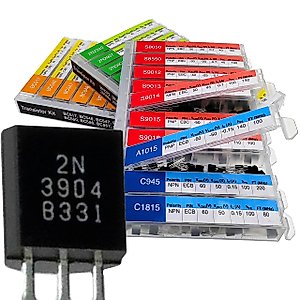EEEEE 30 Kinds 1020pcs Assorted Type General Purpose TO92 Transistors PNP NPN Bipolar Power Transistor Assortment Kit with Individual Compartment