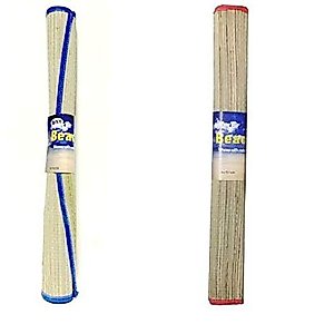 2 Pack Woven Straw Beach Mat Yoga Mat Picnic Camping Party Mat With Trim (Random)