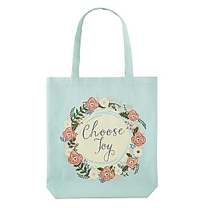 Floral Choose Joy Tote Bag, 16 Inch