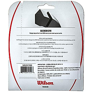 Wilson Revolve Spin 16 Tennis String - Set, Black