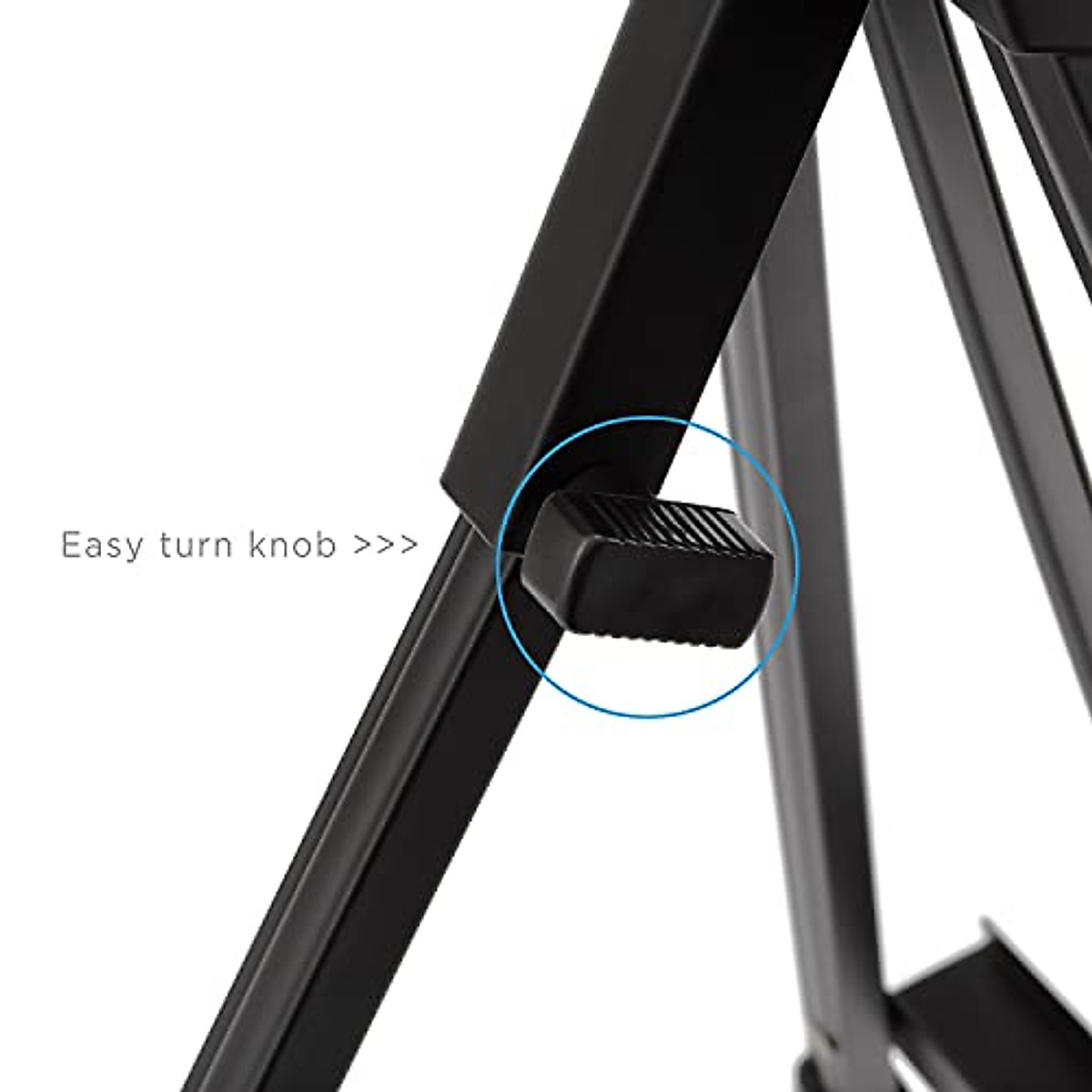 SoHo Urban Artist Black Aluminum Tabletop Easel Stand, Portable Easel for Display, Painting Canvas and More, Set of 1