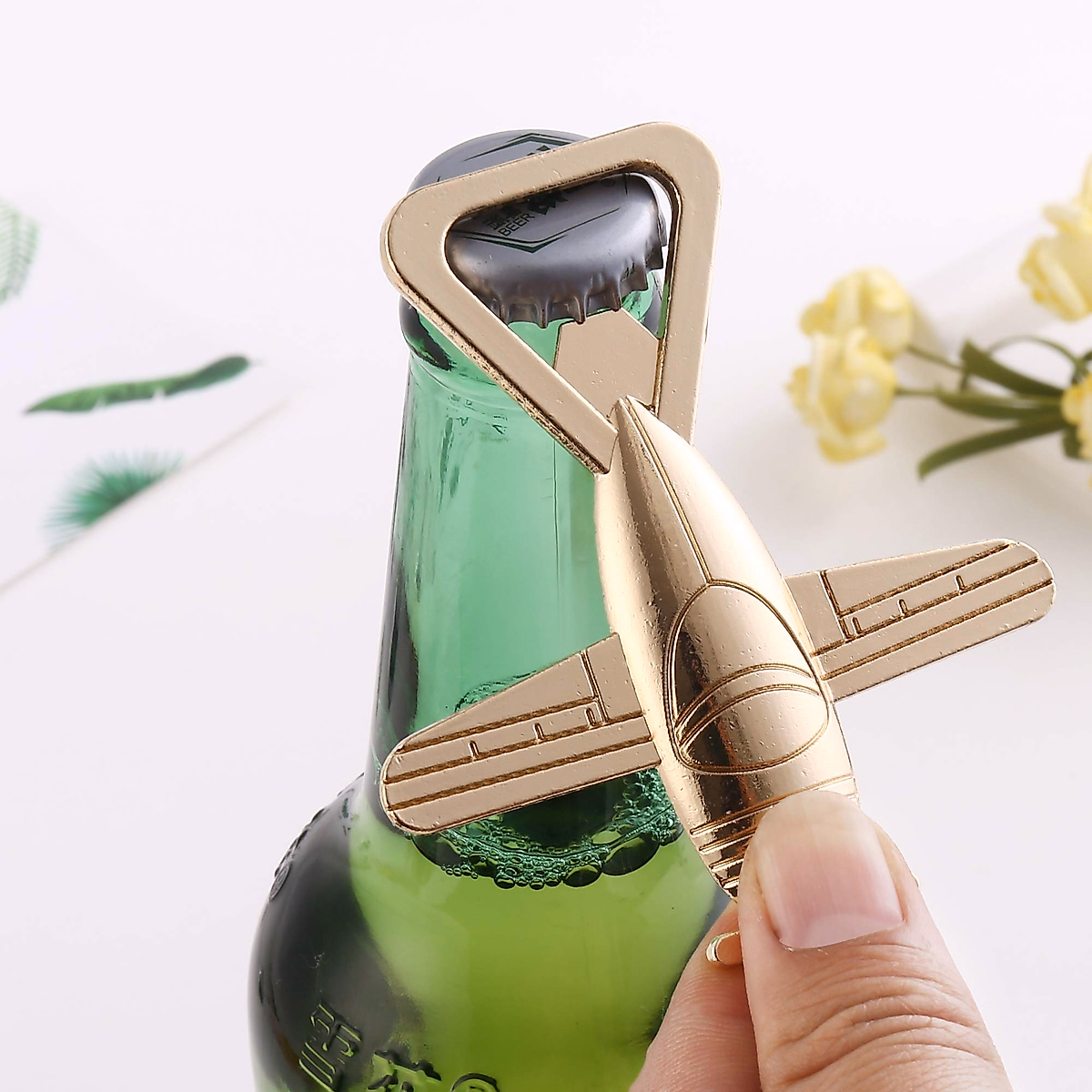 3-Piece Antique, Jet, and Passenger Airplane Bottle Opener Set for Aviation Enthusiasts Gifts for Pilot Airplane Decor Gift for Veteran Beer Bottle Openers in Gift Box