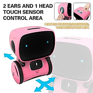 98K Kids Robot Toy, Smart Talking Robots Intelligent Partner and Teacher with Voice Control and Touch Sensor, Singing, Dancing, Repeating, Gift for Boys and Girls of Age 3 and Up