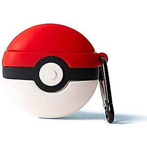 ZIGYZAG AirPods Case Cover with Keychain, Soft Silicone 3D Cute Cartoon Animal Character Kawaii Fashion Cover Funny Protective Case Compatible with AirPod 2 & 1 (Elf Ball)