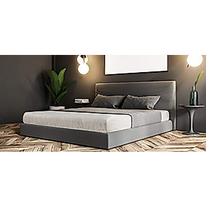 Irvine Home Collection 1500CK 8-inch Gel Memory Foam Mattress, California King, White