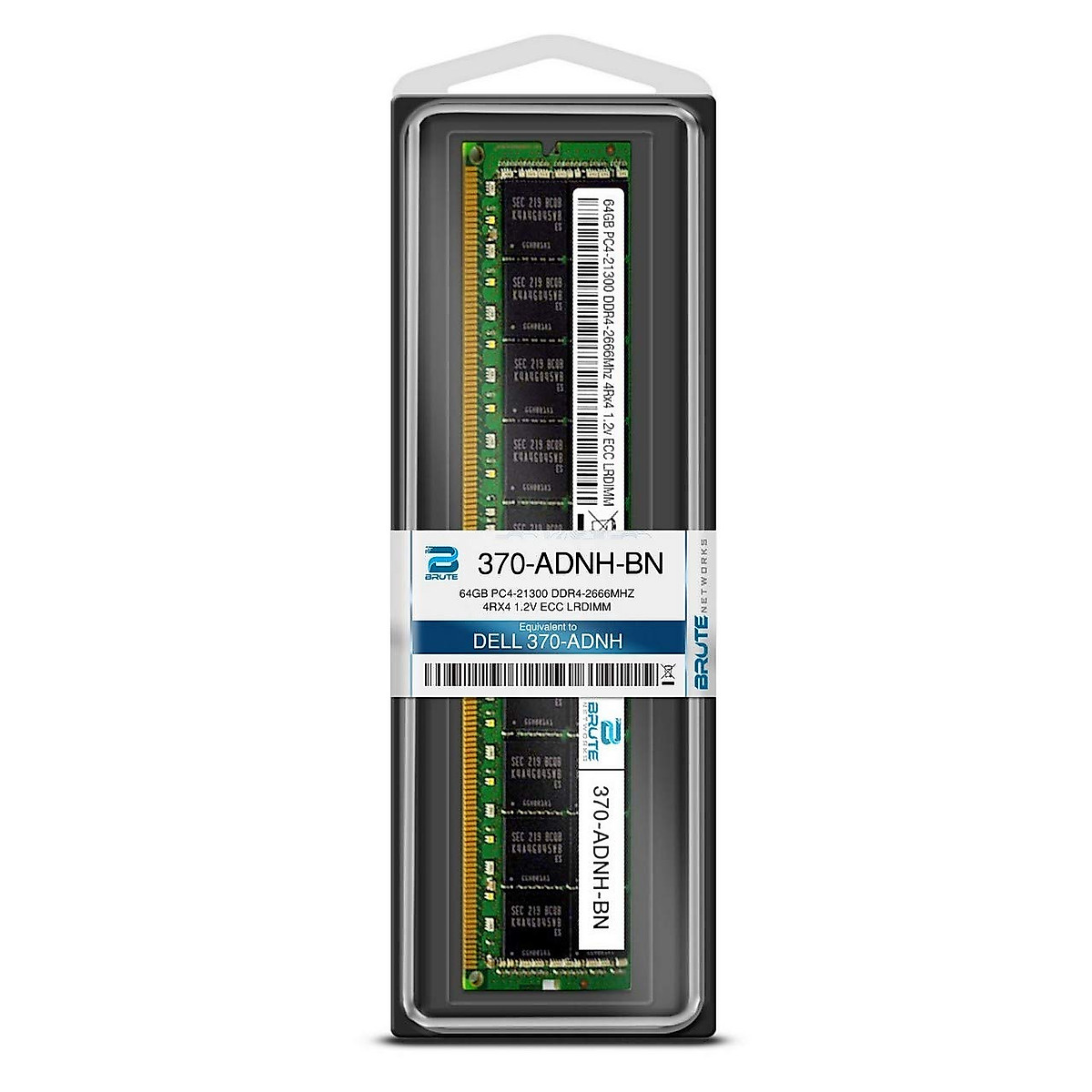 Brute Networks 370-ADNH-BN - 64GB DDR4-2666Mhz 4RX4 ECC LRDIMM (Compatible with OEM PN# 370-ADNH)
