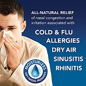 SinuCleanse Soft Tip Neti-Pot Nasal Wash Irrigation System Relieves Nasal Congestion & Irritation due to Cold & Flu, Dry Air, Allergies, Includes 30 All-Natural, Pre-Mixed Buffered Saline Packets