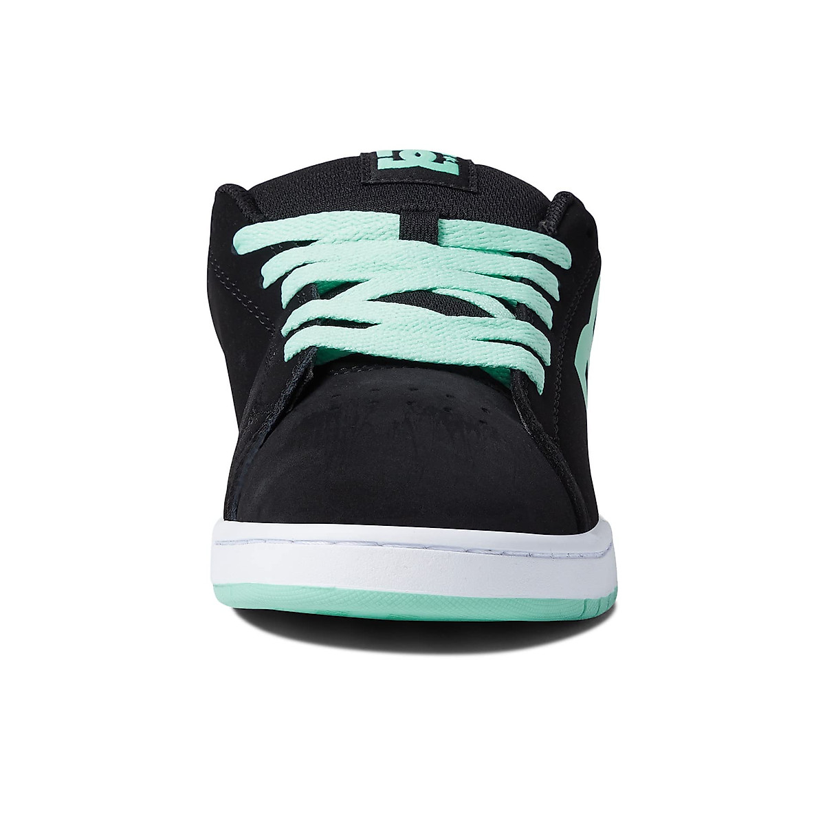 DC Womens Gaveler Casual Low Top Skate Shoes Sneakers Black/Green 8.5 B - Medium